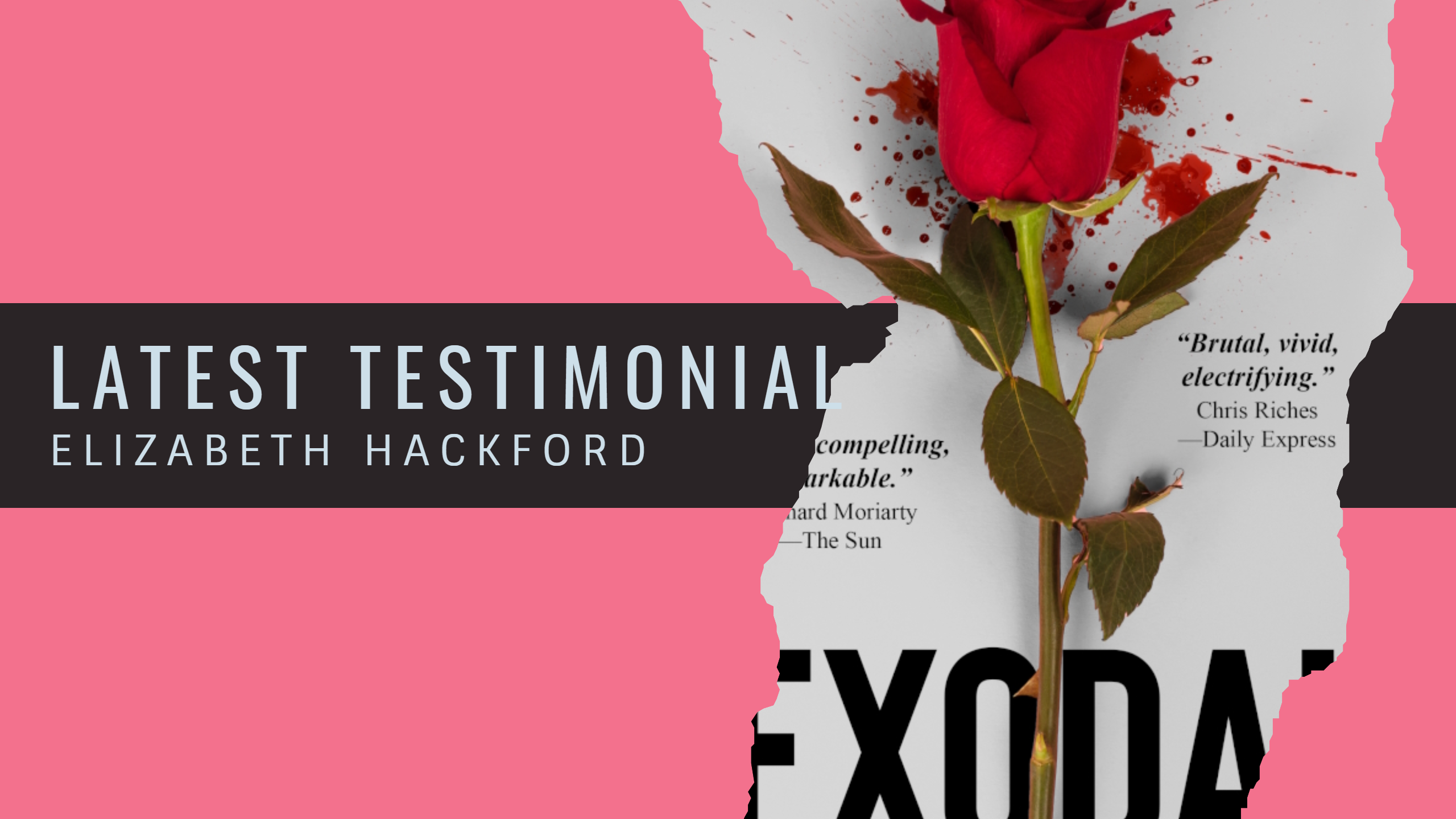 Latest Book PR Testimonial - Elizabeth Hackford